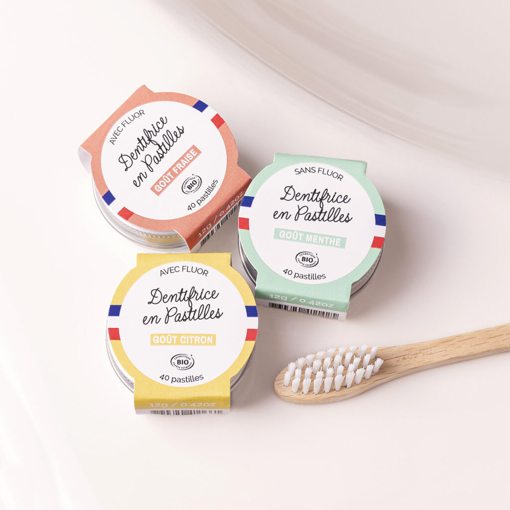 Dentifrice solide en Pastille - Goût Menthe 🌿 | Louise émoi